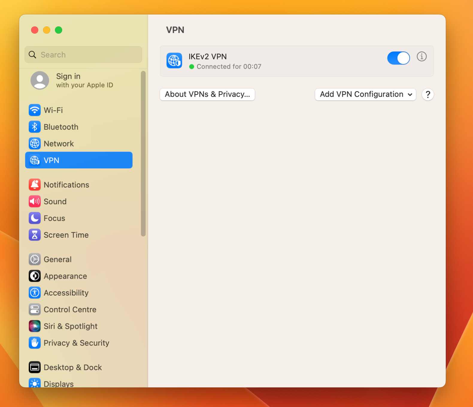 How to set up IKEv2 VPN connection on macOS - VPNExtra